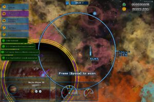 AstraX: A retro space exploration simulation game.